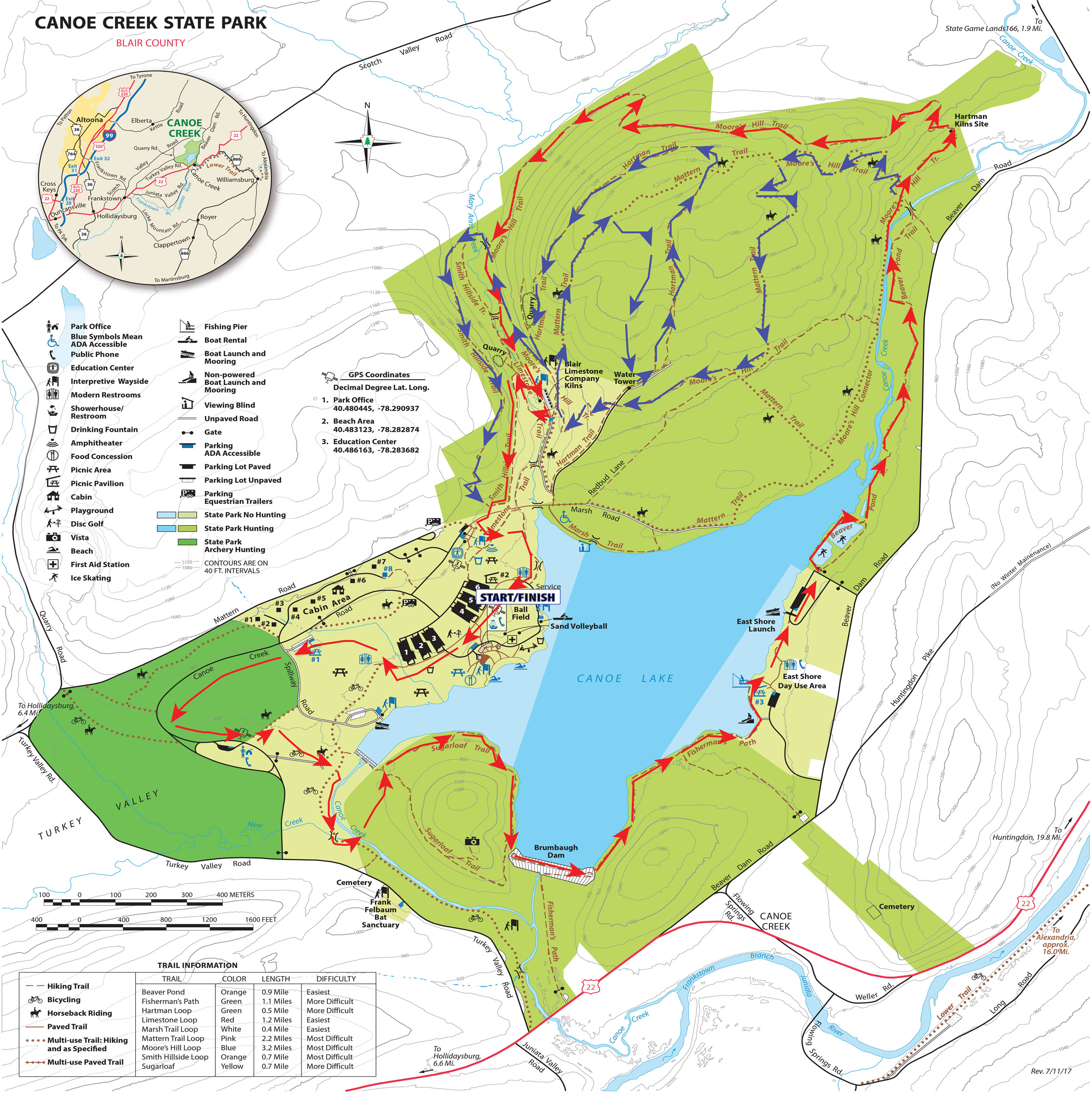 Dirty Kiln Maps and Charts - Allegheny Trailrunners